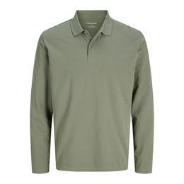 Jack & Jones Jack & Jones Herren Poloshirt &raquo;JJKANE POLO LS&laquo; Baumwollmischung, regular fit gr&uuml;n S