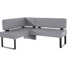 OTTO home Eckbank &raquo;Oliver mit Metallgestell, K&uuml;chenbank&laquo; verschiedene Bez&uuml;ge Cord Esszimmerbank OTTOs Choice grau Holzwerkstoff, Massivholz, Polyester