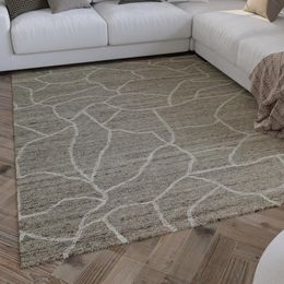 Wecon Home Wollteppich &raquo;Hamptons FORTYONE&laquo; rechteckig 15 mm H&ouml;he L&auml;ufer, Schurwolle, Kurzflor, Wohnzimmer, elegant, robust, Stein grau Schurwolle B : 