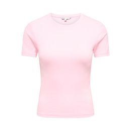 Only Damen Only T-Shirt &raquo;ONLRILEY S/S TOPJRS&laquo; Baumwollmischung rosa S