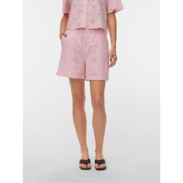 V&eacute;ro Moda Vero Moda Damen Shorts &raquo;VMELIZA HW SHORTS WVN NOOS&laquo; Baumwolle, high waist, Allover - Stickerei XS (34), N-Gr