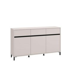 Home Affaire Sideboard &raquo;Marron, Kommode, vielseitig einsetzbar&laquo; Breite 157 cm, mit 3 Schubladen, hinter je T&uuml;r 2 F&auml;cher schwarz B/H/T: 157cm x 90cm x 