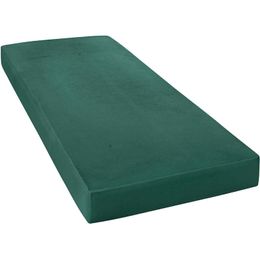 Janine Spannbettlaken &raquo;MAKO-FEINJERSEY 5007&laquo; aus 100% Baumwolle, f&uuml;r Matratzen bis 26 cm H&ouml;he gr&uuml;n Mako-Jersey, Obermaterial: 100% Baumwolle B/L: 200cm, 1 