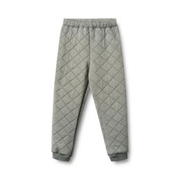Wheat Jungen Stoffhose "Wheat Thermo Pants Alex", grau, Gr. 110, unifarben, 100% Polyester (Recycelt), Hosen