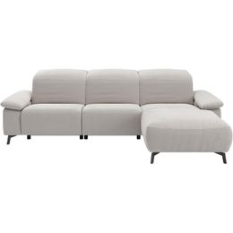 Musterring Ecksofa &raquo;MR 370, intelligenter Komfort im modernen Design&laquo; Optionale Relaxfunktion, flexible Kopfteile & klappbare Armlehnen beige 95% Polyester, 5% 
