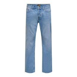 Only & Sons Only & Sons Herren ONLY & SONS Straight-Jeans &raquo;ONSEDGE STRAIGHT BOX PIM DNM CIFF&laquo; Baumwolle, straight fit 30, L&auml;nge 30