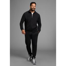 Man's World Plus Herren Sweatanzug &raquo;Jogginganzug&laquo; Set, f&uuml;r Sport und Freizeit auch in Grosse Gr&ouml;&szlig;en schwarz L
