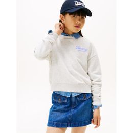 Tommy Hilfiger Jungen Sweatshirt &raquo;TOMMY FLOCK SWEATSHIRT&laquo;, Kinder bis 16 Jahre grau 14 (164)