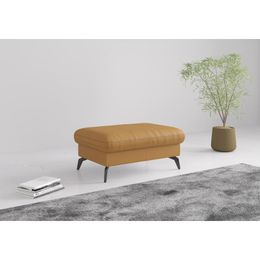 Sit & More sit&more Polsterhocker &raquo;Morris&laquo; mit praktischen Stauraum gelb B/H/T: 103cm x 44cm x 69cm, NaturLEDER ,mit Stauraum