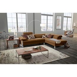 W.Schillig Ecksofa &raquo;finn, toller Sitzkomfort, L-Form, hochwertige Verarbeitungsdetails&laquo; German Design Award 2016, Fu&szlig;gestell Chrom gl&auml;nzend, Breite 