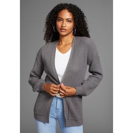Kangaroos Damen Kangaroos Strickjacke aus kuscheligem Strick grau 44/46