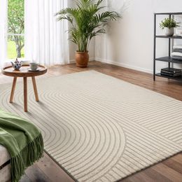 OTTO home Designteppich &raquo;Eliaan 3D Optik/Hoch-Tief Effekt&laquo; rechteckig 14 mm H&ouml;he hohe Flordichte und angenehm weich, Teppich Wohnzimmer Boho Design 