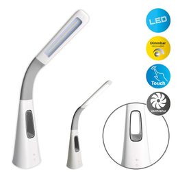 N&auml;ve n&auml;ve Tischleuchte &raquo;LED Tischventilator Ventu&laquo; LED-Modul 1 Stk. Kaltwei&szlig; mit Beleuchtung dimmbar, Ventilator 3stufig regulierbar, Touchschalter wei&szlig; 1,