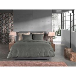 Bettw&auml;sche &raquo;Franela&laquo; 2 Stk. Uni Design, hochwertiges Flanell, Bettw&auml;sche ab 135x200 cm grau Flanell, Obermaterial: 100% Baumwolle B/L: 155cm x 220cm, 