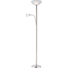 Globo LIGHTING Stehlampe &raquo;BLADE&laquo; E27 1 Stk. Stehleuchte, Flexo, Fluter und Leselicht getrennt schaltbar silber 1 Stk.
