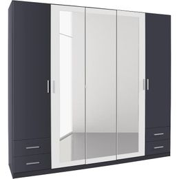 Rauch Dreht&uuml;renschrank &raquo;Dreht&uuml;renschrank Schrank Garderobe W&auml;scheschrank Schlafzimmer FLEXX&laquo; mit 4 Schubk&auml;sten wei&szlig; Holzwerkstoff B/H/T: 225cm x 210cm