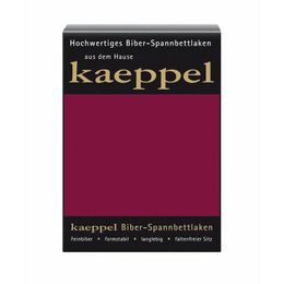 Kaeppel Spannbettlaken &raquo;Spannbettlaken Biber&laquo; 100% Baumwolle, kuschelig weich ideal f&uuml;r Winter rot Biber, Obermaterial: 100% Baumwolle B/L: 200cm, 1 Stk., 