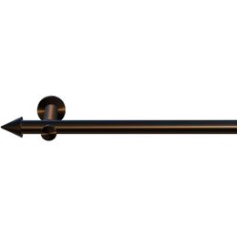 Indeko Gardinenstange &raquo;Calais&laquo; &Oslash; 20 mm 1 l&auml;ufig-l&auml;ufig Wunschma&szlig;l&auml;nge Komplett-Set inkl. Montagematerial braun B/L: 320cm &Oslash; 20mm, 1 l&auml;ufig