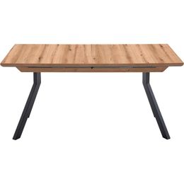 massivline&more Esstisch braun B/H/T: 178cm x 76cm x 90cm,mit Auszug, Schiebeplattenfunktion