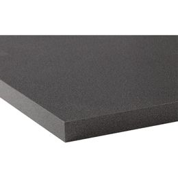 Wiho-K&uuml;chen wiho K&uuml;chen Arbeitsplatte &raquo;"Flexi 28"&laquo; von drei Seiten ummantelt, 28 mm stark grau Holzwerkstoff B/T/H: 260cm x 60cm x 2,8cm