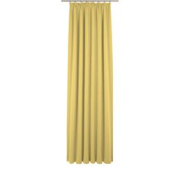 Adam Vorhang &raquo;Uni Collection light, nach Wunschma&szlig;&laquo; Kr&auml;uselband 1 Stk. tlg. aus 100% Bio-Baumwolle, Vorhang nach Wunschma&szlig; gelb Baumwolle (Bio-Baumwolle) 
