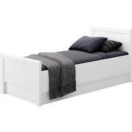 Priess Einzelbett &raquo;Arnsberg&laquo; Komfortliegeh&ouml;he wei&szlig; Liegefl&auml;che L&auml;nge B: 200cm x 100cm, H&ouml;he Bettseite: 49cm, ohne Matratze