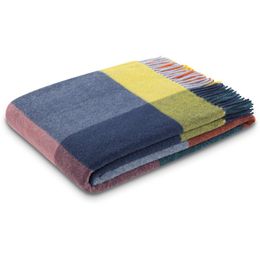 Biederlack Wohndecke &raquo;Plaid Vibrant Square&laquo; im sommerlichen Karodessin bunt Baumwolle, Polyacryl, Polyester B/L: 150cm x 200cm