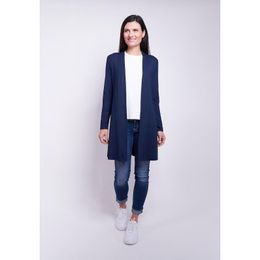 Seidel Moden Damen Cardigan ohne Verschluss und aus Viskose MADE IN GERMANY blau 40