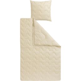 OTTO home Naturfaserbettdecke + Kopfkissen &raquo;Bettdecke 135x200 cm, Decke mit nat&uuml;rlichen Materialien&laquo; Set mit Kissen 80x80 cm, Winter und Sommer, Made 
