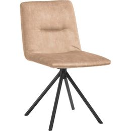 Musterring Polsterstuhl &raquo;JustB! SP500&laquo; () 1 Stk.ohne Armlehne, wahlweise mit Drehfunktion, Stativgestell in schwarz beige 1 Stk., Veloursstoff, nicht drehbar
