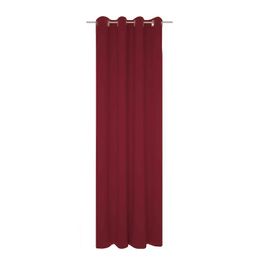 WIRTH Vorhang &raquo;Dim out&laquo; &Ouml;sen 1 Stk. tlg. nach Ma&szlig; rot Polyester 325cm, &Ouml;sen, 142cm