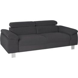 COTTA 3-Sitzer &raquo;Komaris, B: 193 cm&laquo; mit Kopfteilverstellung Microfaser PRIMABELLE (100% Polyester);Kunstleder SOFTLUX;Feinstruktur (100% Polyester);