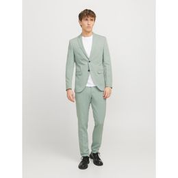 Jack & Jones Jack & Jones Herren Anzug &raquo;JPRFRANCO Extra schmal, pflegeleicht, stilvoll mit fallendem Revers&laquo; slim fit Materialmix aus Polyester, Viskose und 