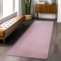 Ayyildiz Teppiche Teppich &raquo;JOY 1400, auch als L&auml;ufer und in Rund erh&auml;ltlich&laquo; rechteckig 11 mm H&ouml;he besonders weich, uni Kurzflor, Wohnzimmer, Kinderzimmer rosa 