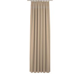WIRTH Vorhang &raquo;Wiessee&laquo; Kr&auml;uselband 1 Stk. tlg. nach Ma&szlig; beige Baumwolle, Leinen, Modal 205cm, Kr&auml;uselband, 150cm