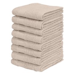 OTTO home Gaestehandtuecher &raquo;Vanessa, 8 G&auml;stehandt&uuml;cher, 30x50cm, in Standard- und Premium-Qualit&auml;t&laquo; Handt&uuml;cher mit Bord&uuml;re, 100% Baumwolle, einfarbig