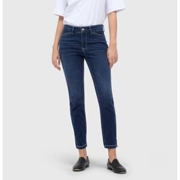 MAC Damen MAC 7/8-Jeans &raquo;Dream Chic&laquo; verk&uuml;rzte Form mit Rei&szlig;verschluss blau 38, L&auml;nge 29