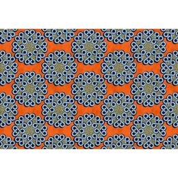 Livingwalls living walls Fototapete &raquo;Walls by Patel Dakar&laquo; glatt Vlies, Wand orange Vlies B/L: 4m x 2,7m