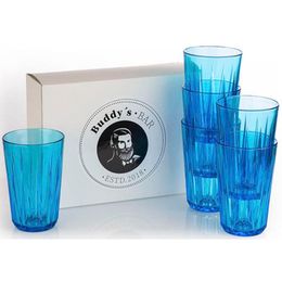 Becher 300 ml, 6-teilig blau Kunststoff &Oslash; 8cm, 300ml, 6 Stk.
