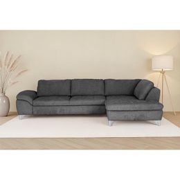 Die PlanBar Ecksofa &raquo;Ottomane MP-IN14007 L-Form, Breite 306 cm&laquo; wahlweise mit Schlaffunktion und verstellbaren Kopfst&uuml;tzen 100% Polyester B/H/T: 306cm