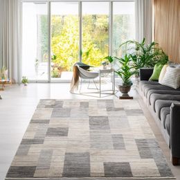 Gino Falcone Teppich &raquo;Corduletta GF-133&laquo; rechteckig 10 mm H&ouml;he Kurzflor, meliert, moderne Cord Struktur, mit Fransen beige Polypropylen B : 120cm 1 Stk., 10mm, L: 
