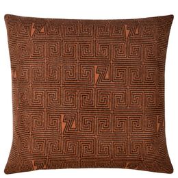 ZOEPPRITZ1828 Dekokissen &raquo;Soft-Fleece Legacy&laquo; Kissenbezug aus Fleece braun Polyester, Viskose B/L: 60cm x 60cm, 1 Stk.