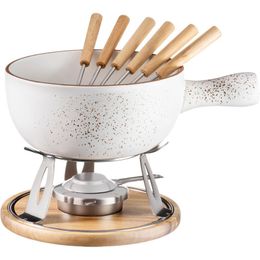 M&auml;ser M&Auml;SER Fonduetopf &raquo;Pintar&laquo; Set, 10 Stk. tlg. Keramik braun Einheitsgr&ouml;&szlig;e