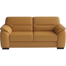 Sit & More sit&more 2-Sitzer &raquo;Montego&laquo; mit Federkern beige B/H/T: 166cm x 88cm x 90cm, NaturLEDER