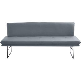 K+w Komfort & Wohnen K+W Komfort & Wohnen Polsterbank 1 Stk. tlg. Polsterbank in Spitzkissenoptik, Sitzsteppung, in 2 Gr&ouml;&szlig;en w&auml;hlbar blau B/H/T: 195cm x 87cm x 65cm, Leder