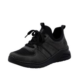 Rieker Damen Slip-On Sneaker Schlupfschuh, Halbschuh, Freizeitsneaker, weiche MemoSoft-Innensohle grau 37