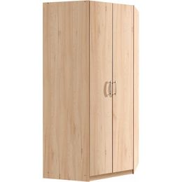 Priess Eckkleiderschrank &raquo;Husum&laquo; braun B/H/T: 196cm, ohne Spiegel