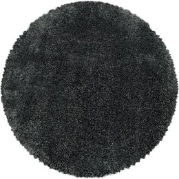 Ayyildiz Teppiche Hochflor-Teppich &raquo;FLUFFY 3500, auch als L&auml;ufer und in Rund&laquo; rund 50 mm H&ouml;he Langflor, Shaggy, uni, robust, Wohnzimmer grau Polypropylen (PP) &Oslash; 120cm 1