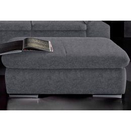 Sit & More sit&more Polsterhocker &raquo;Alcudia&laquo; grau Struktur;Luxus-Kunstleder;Luxus-Microfaser ALTARA NUBUCK (100% Polyester) B/H/T: 101cm x 43cm x 68cm, Luxus-