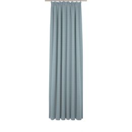 WIRTH Vorhang &raquo;Torbole&laquo; Kr&auml;uselband 1 Stk. tlg. nach Ma&szlig; blau Baumwolle, Polyester 315cm, Kr&auml;uselband, 132cm
